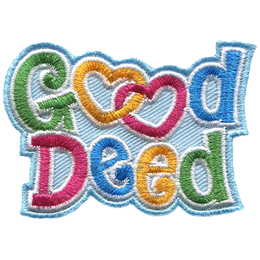 Good Deed Embroidered Patch by E-Patches & Crests