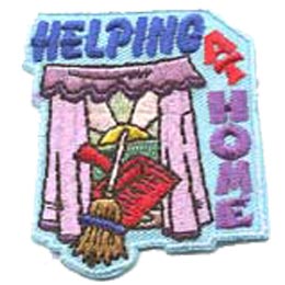 Helping At Home Embroidered Patch by E-Patches & Crests