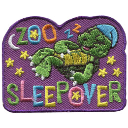 Zoo Sleepover Turtle Embroidered Patch by E-Patches & Crests